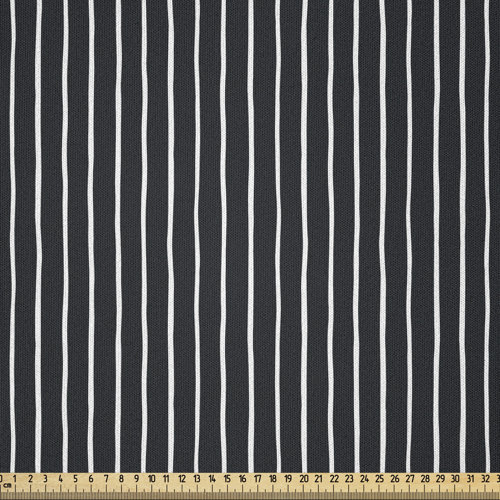 East Urban Home Ambesonne Pinstripe Fabric By The Yard, Monochrome ... East Urban Home Ambesonne Pinstripe Fabric By The Yard, Monochrome ...